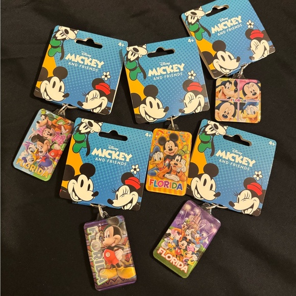 Disney | Accessories | Disney Mickey And Friends Colorful Keychains ...